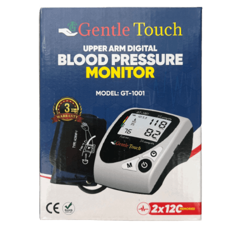 Gentle Touch Blood Pressure Monitor w/ Electric Adapter - GT1001 ...